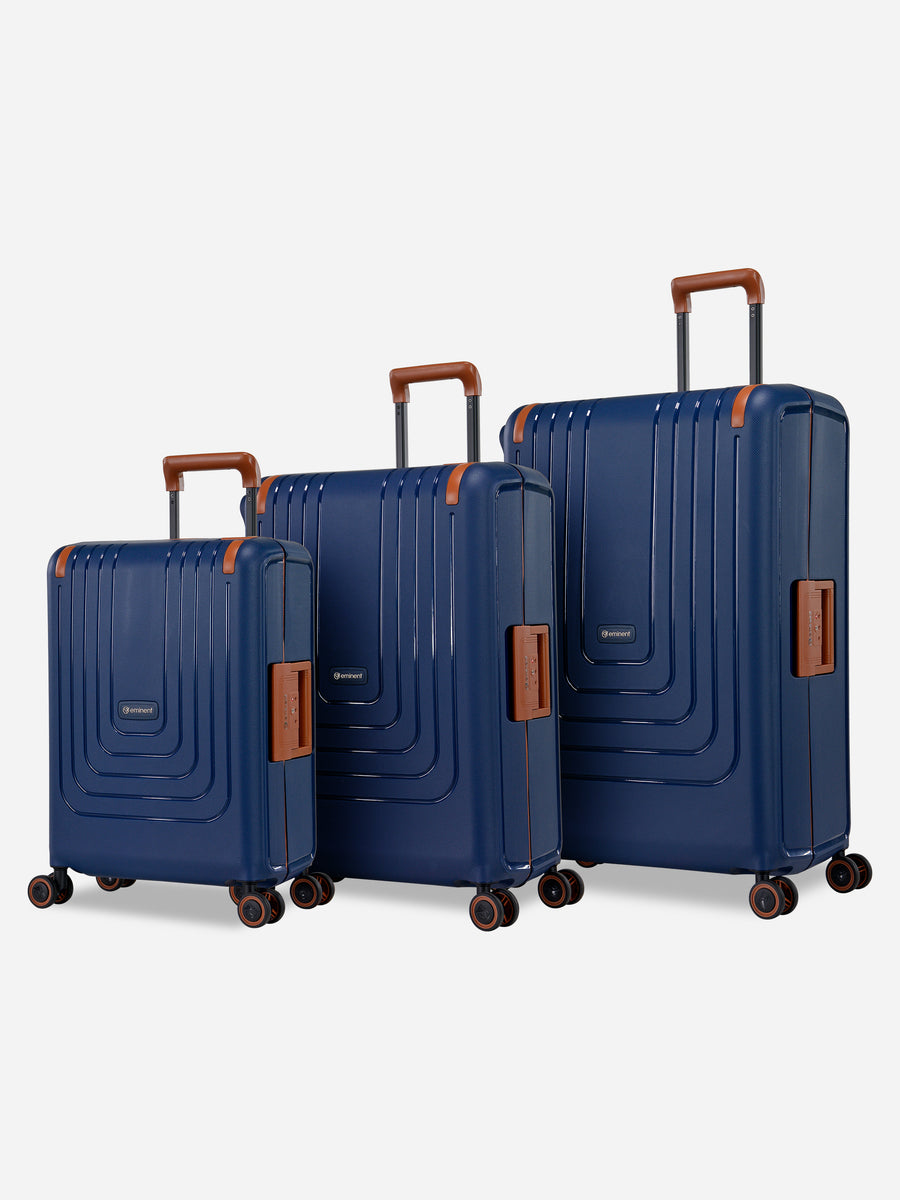 Eminent Vertica | Set - Blue/Brown | Hard Shell & Extra Sturdy ...